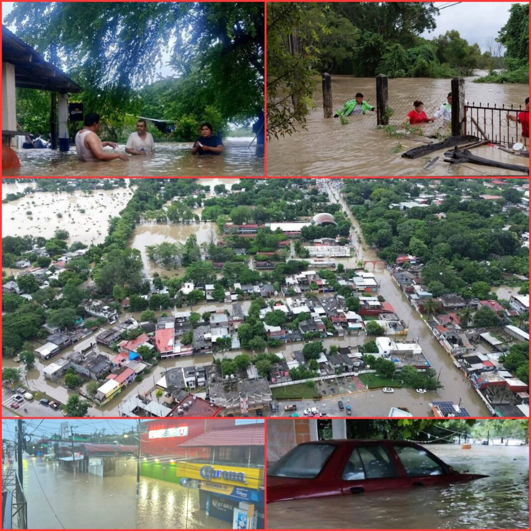 Lluvias provocan inundaciones en Álamo y dejan familias afectadas ...